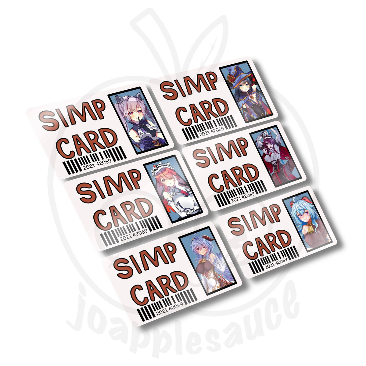 Simp Cards: Genshin Impact – joapplesauce