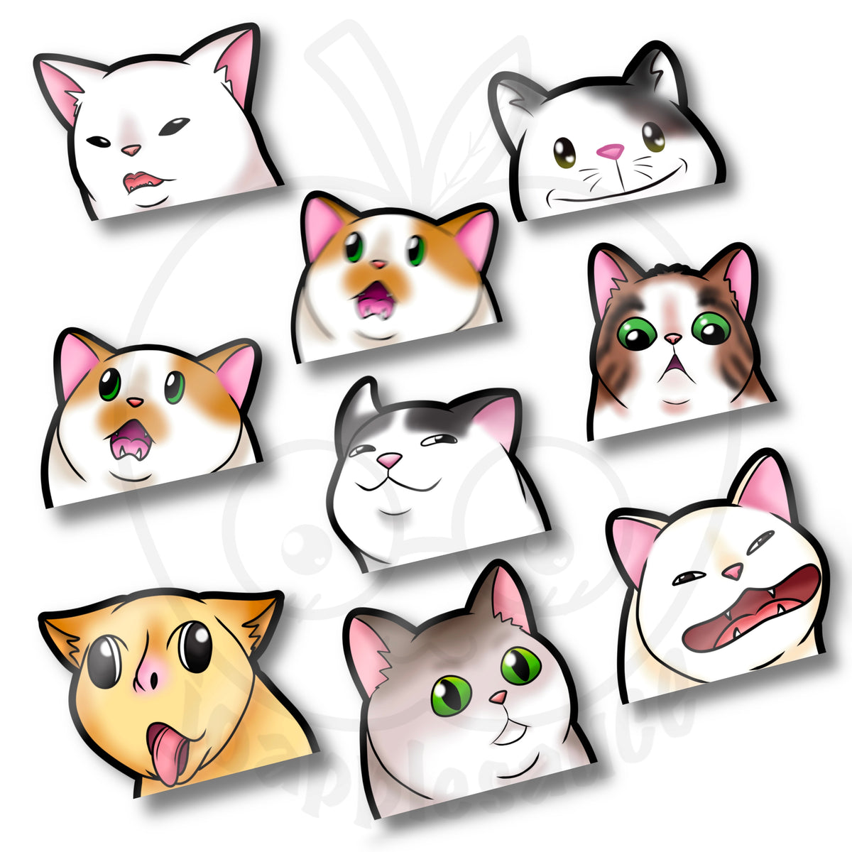 Cat Meme Peekers – joapplesauce