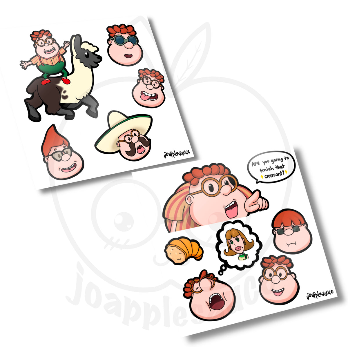 Carl Sticker Sheets – joapplesauce